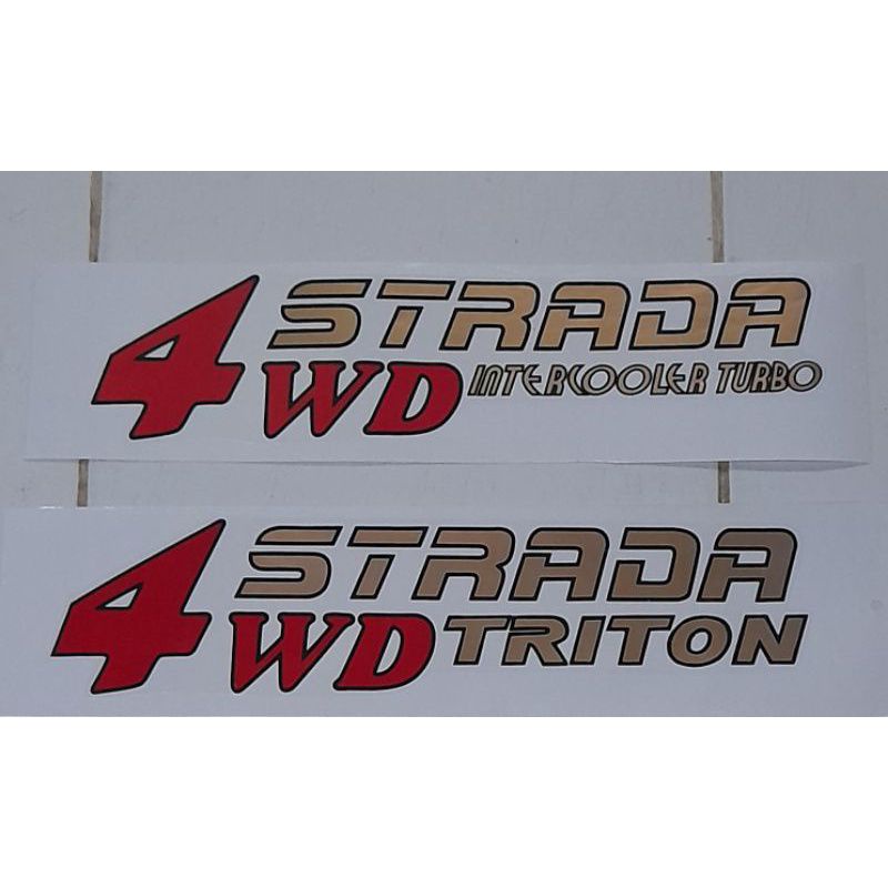 Jual List body stiker mitsubishi STRADA 4 WD Triton / stiker mitsubishi ...
