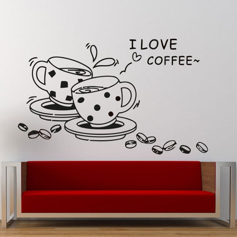 Jual Stiker Dinding Kopi Dekorasi Kafe Coffee Wall Decal Quote Good ...