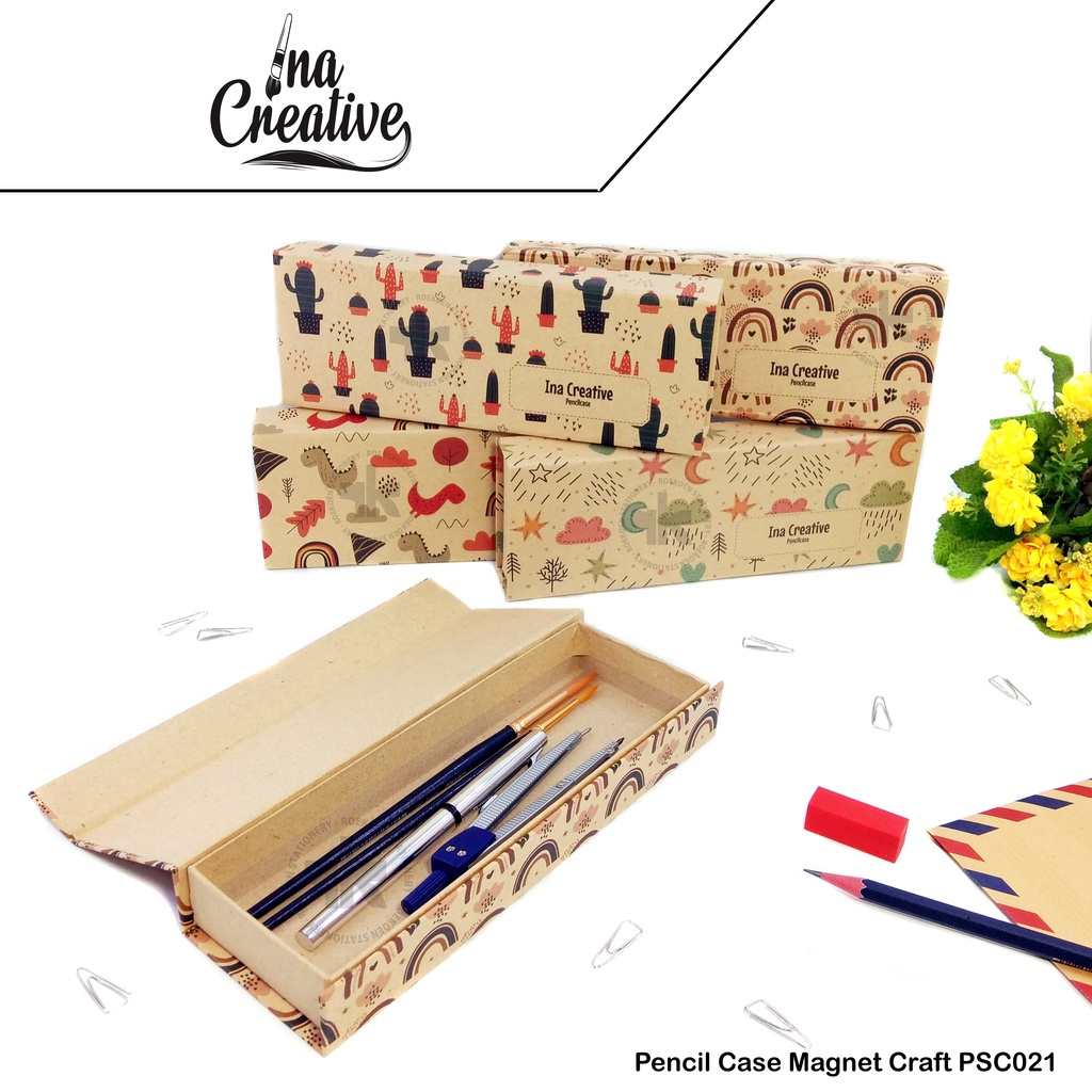 Jual Ina Creative Pencil Case Craft Besar Netral PSC021 | Shopee Indonesia