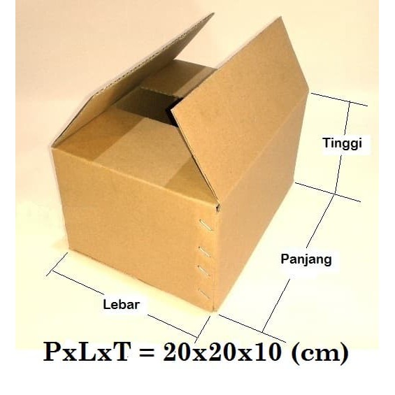 Jual Kardus 20x20x10cm Untuk Bungkus Topi - makanan - assessoris dll ...