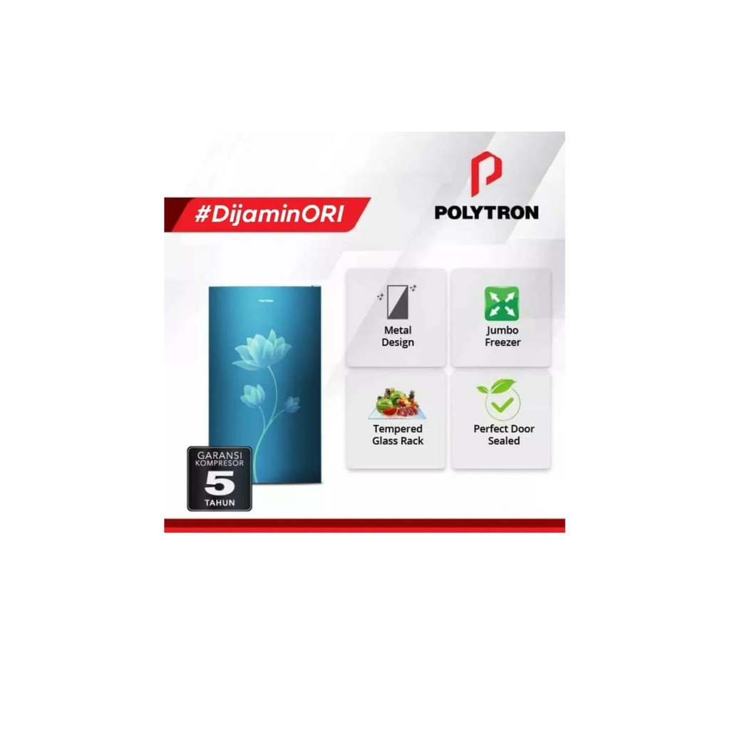 Jual Kulkas 1 Pintu Polytron PRB-159/157 R/B | Shopee Indonesia