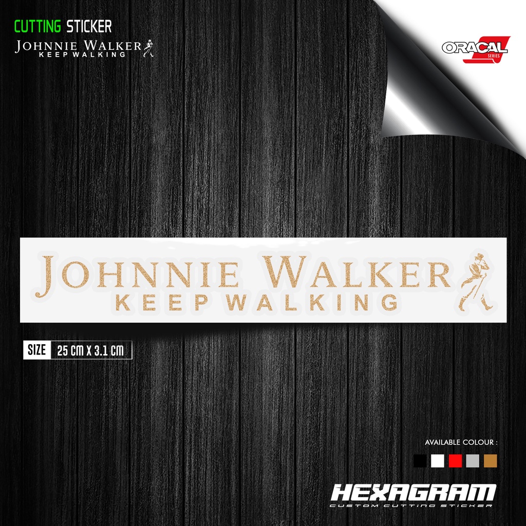 Jual Cutting Sticker JOHNNIE WALKER | Stiker Cutting JOHNNIE WALKER ...