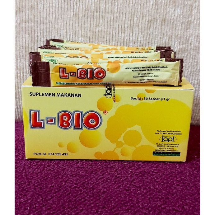 Jual L Bio Sachet / Lbio sachet / L-bio sachet / probiotik | Shopee ...