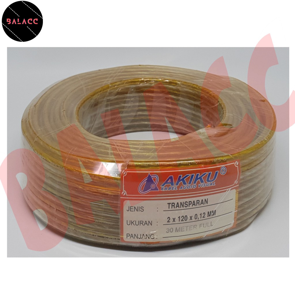 Jual Kabel Monster Kabel Transparan 2x120 Kabel Audio Speaker 30 Meter ...
