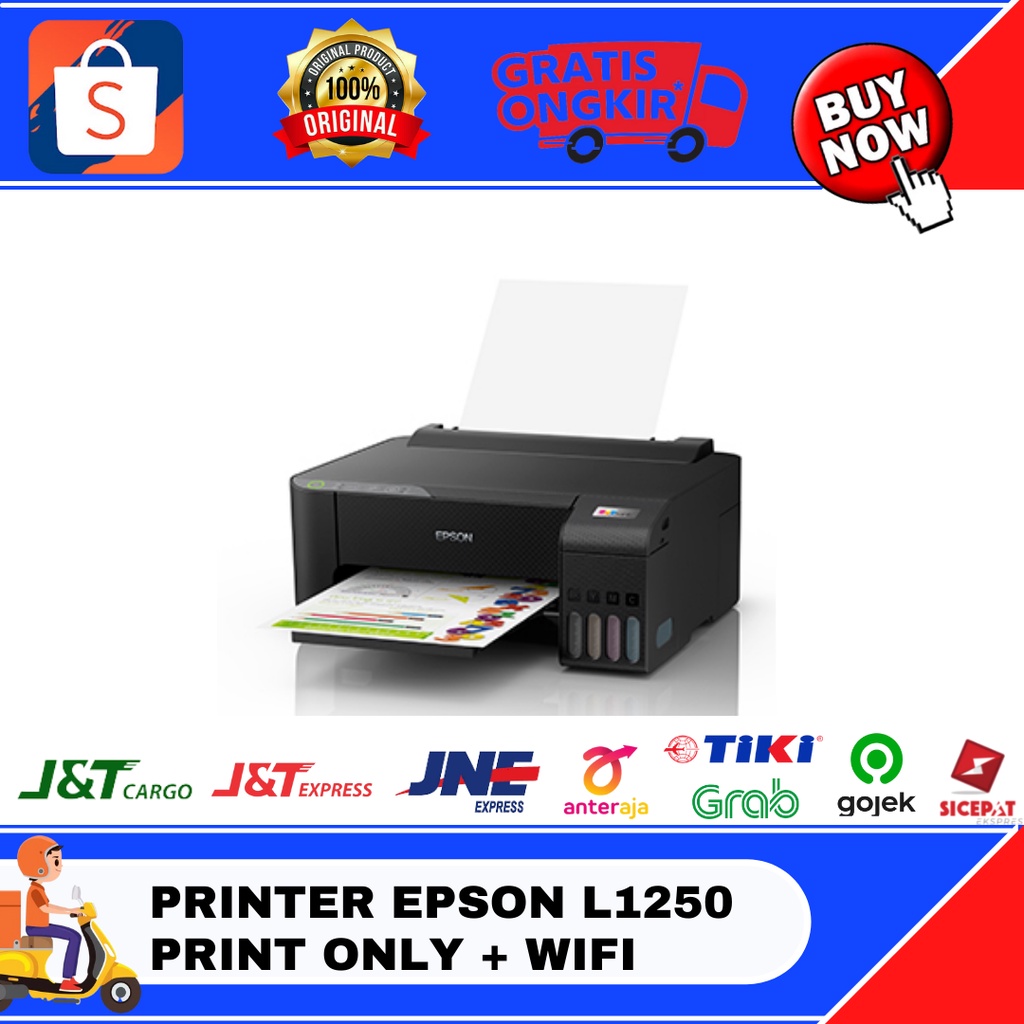 Jual PRINTER EPSON L1250 PRINT ONLY + WIFI | Shopee Indonesia