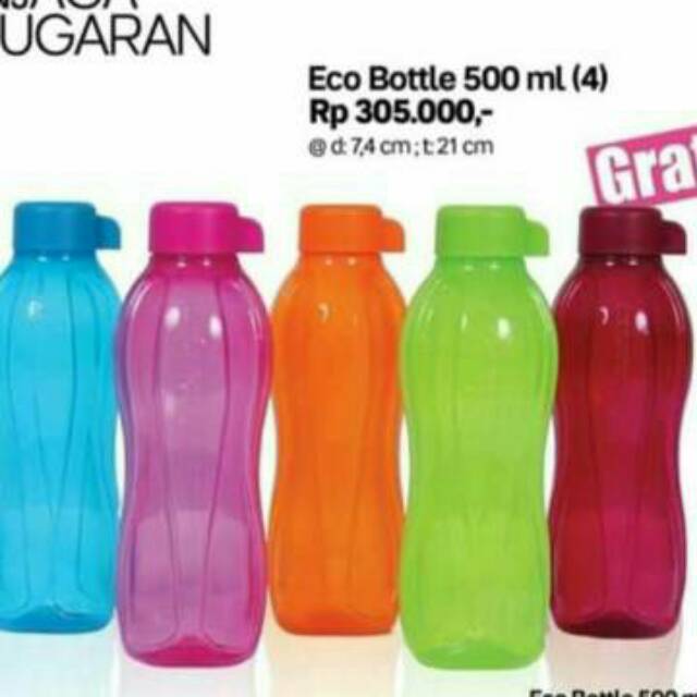 Jual Eco 500ml ulir 1pcs botol tupperware | Shopee Indonesia