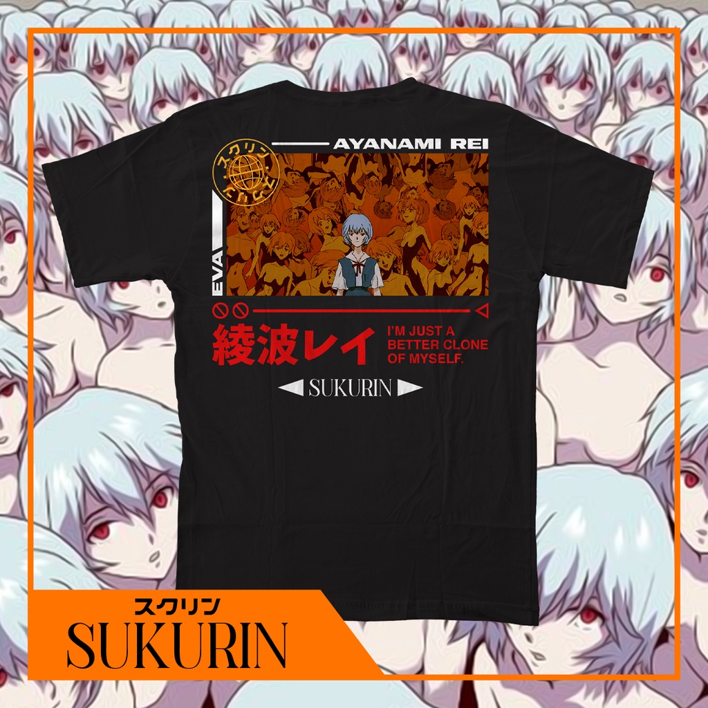 Jual Kaos Anime Evangelion "Ayanami Rei Clone" | Shopee Indonesia
