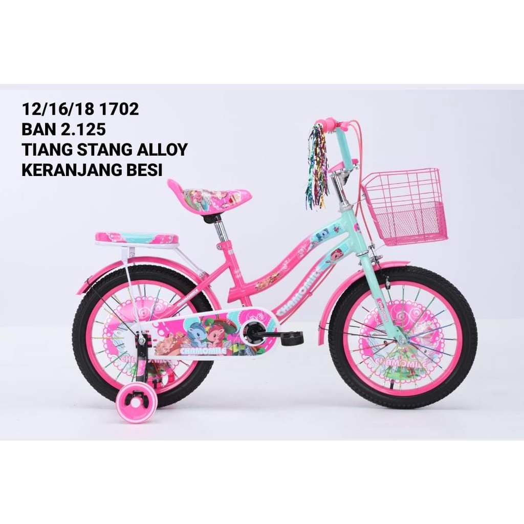 Jual Sepeda Anak 12 Mini 1702 / Sepeda anak cewe perempuan keranjang ...