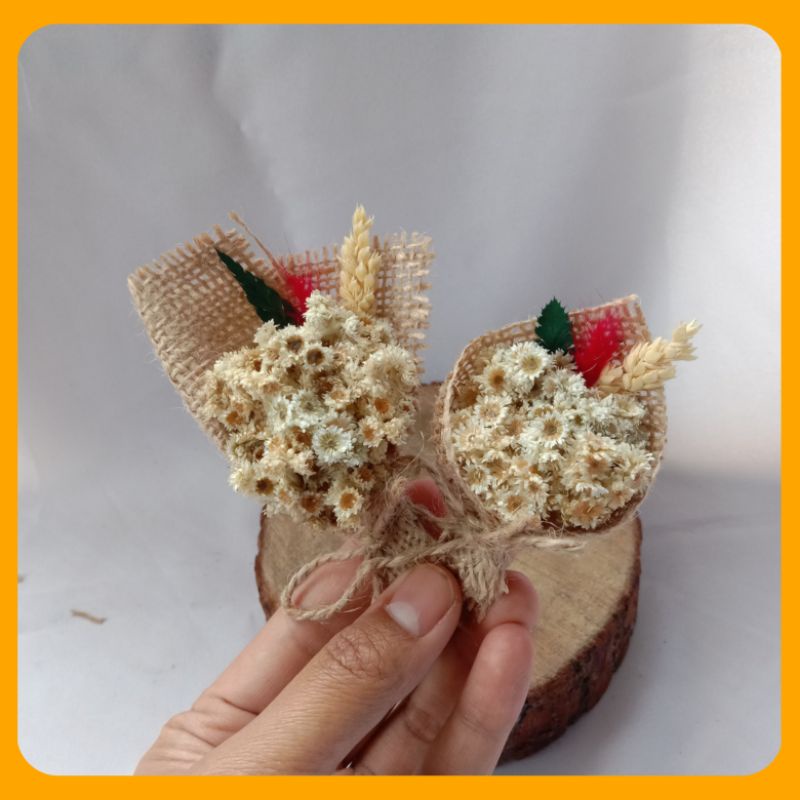 Jual MINI BUCKET BUNGA EDELWEIS / MINI BUKET / SOUVENIR | Shopee Indonesia