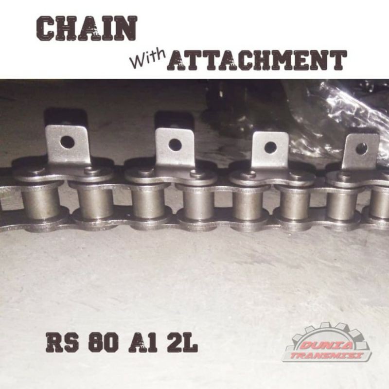 Jual RANTAI KUPINGAN RS 80 A1 2L ATTACHMENT CHAIN RS 80 A1 2L CHAIN ...