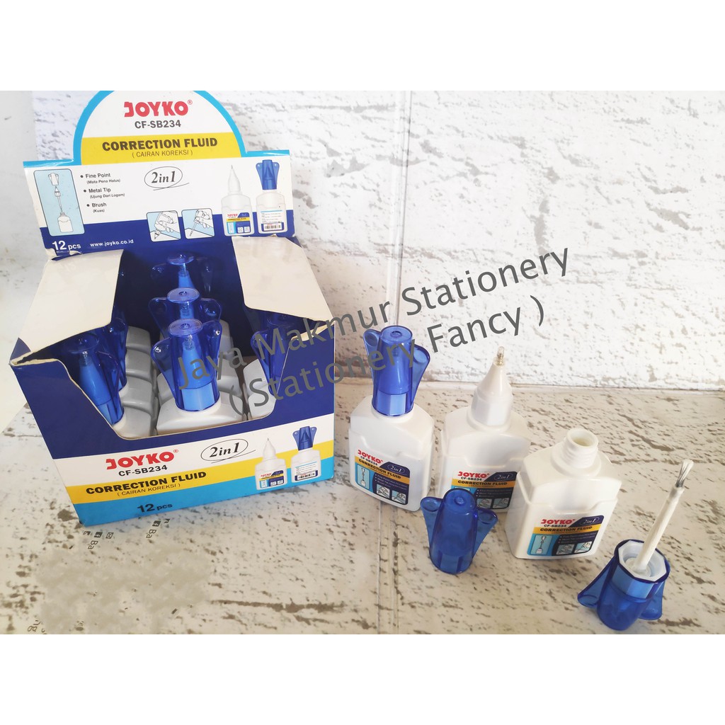 Jual Tip-ex / Correction Fluid Joyko 2in1 ( Mata kuas+tip) CF-SB234 ...