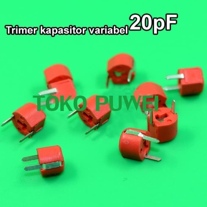 Jual Trimer kapasitor variabel 20 pf trimmer capacitor variable 20pf ...