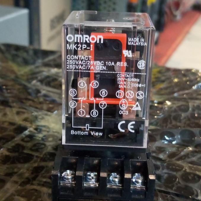 Jual kios.tabatha - RELAY MK2P-I OMRON RELAY+SOCKET MK2P-I 8 PIN 220VAC - 24VDC | Shopee Indonesia