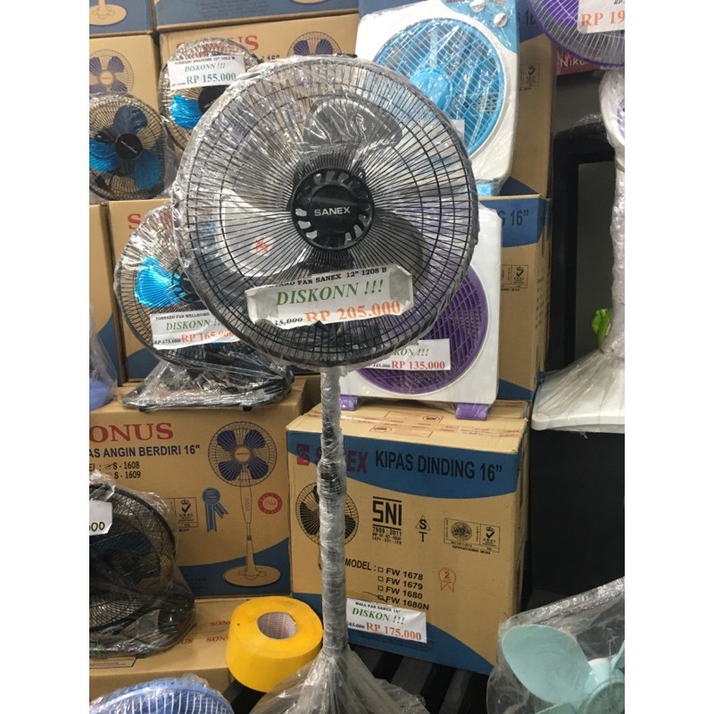 Jual Kipas Angin Berdiri Sanex 12 Inch BESI 1208S | Shopee Indonesia