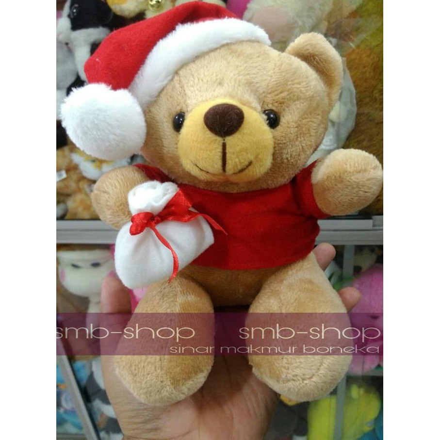 Jual Promo NATAL !! Boneka Teddy Bear Edisi Natal Uk Kecil Yelvo ...
