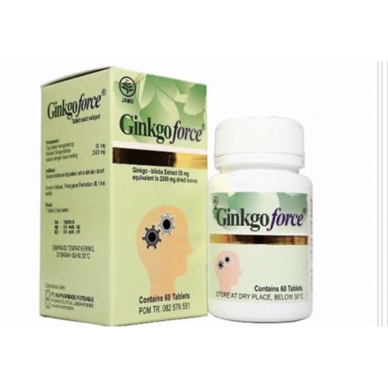 Jual Gingko force 60 tablet ( meningkatkan daya ingat ) | Shopee Indonesia