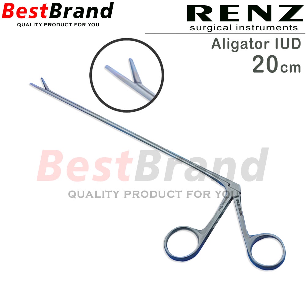 Jual RENZ Klem Aligator IUD Removing Gunting Forcep 20 cm | Shopee ...