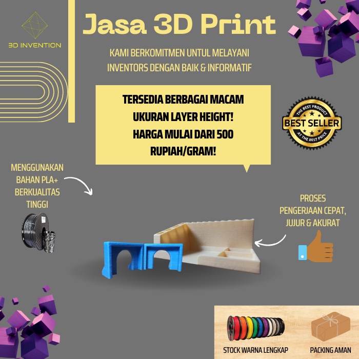 Jual Jasa Print 3D / Cetak 3 Dimensi / 3D Printing berbagai ukuran ...