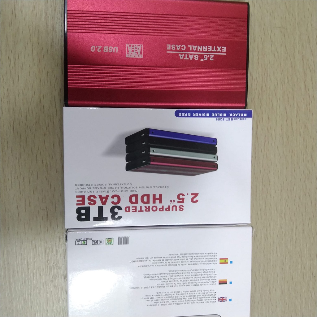 Jual HDD Case / Casing Hardisk Sata 2.5' USB 2.0 - Merah | Shopee Indonesia