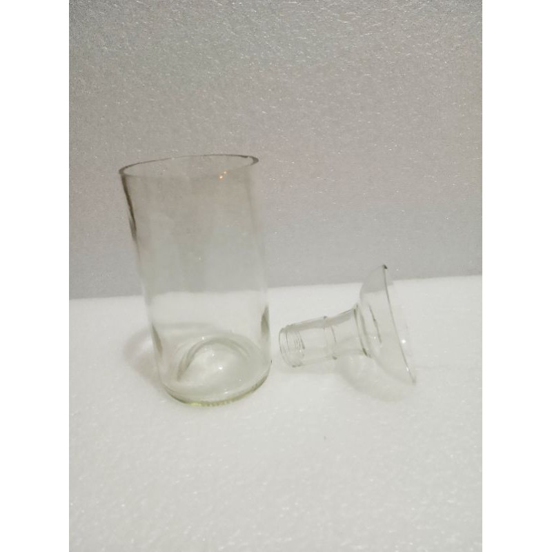 Jual botol kaca botol potong toples kaca ikan cupang aquarium ikan hias ...