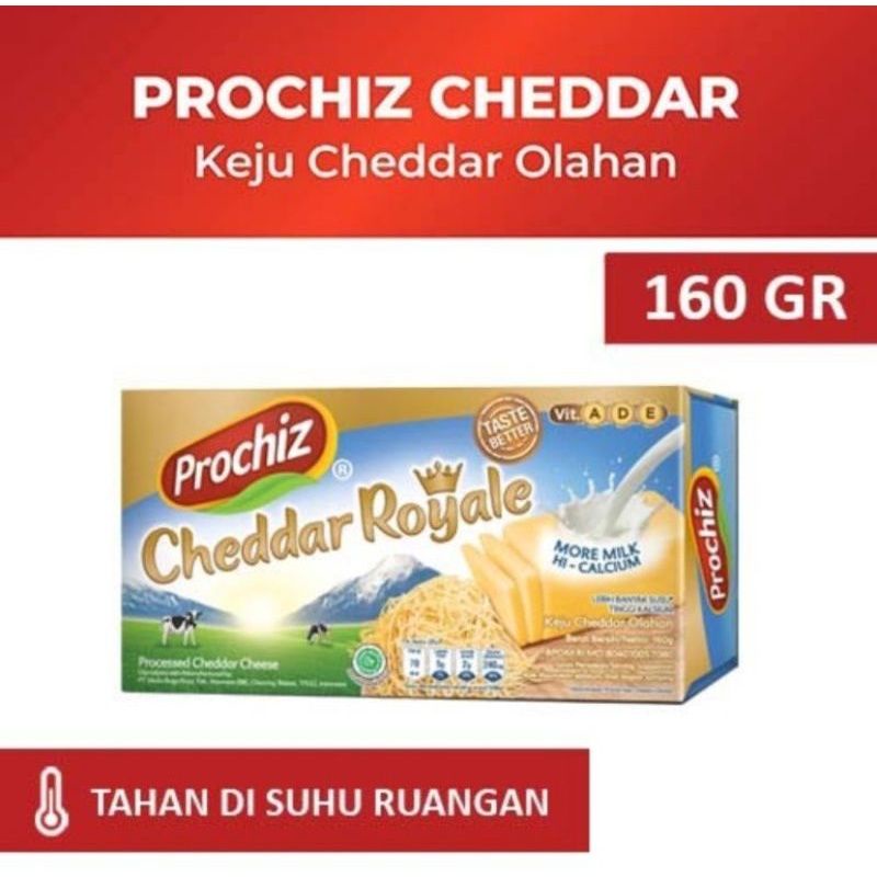 Jual Prochiz cheddar royale 160gr // keju parut prochiz // keju prochiz ...