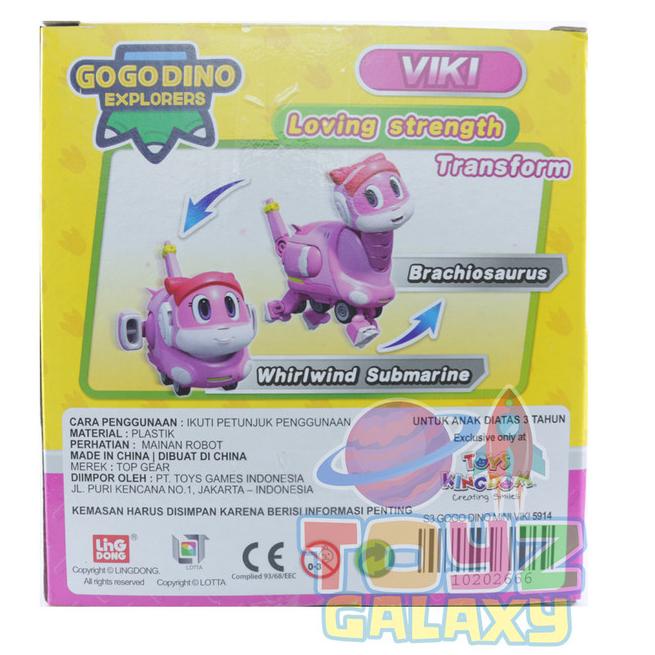 Jual GOGO DINO MINI TRANSFORMATION VIKI - ORIGINAL TERBARU X87V | Shopee Indonesia