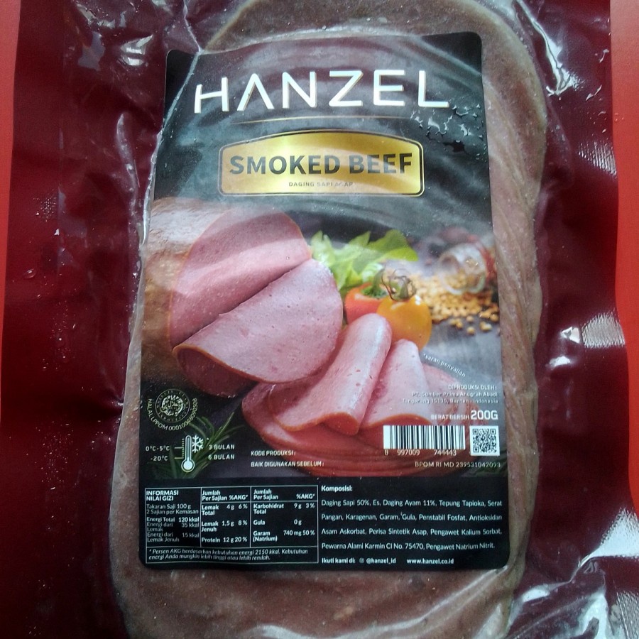 Jual Hanzel Smoked Beef sapi 200 gr | Shopee Indonesia