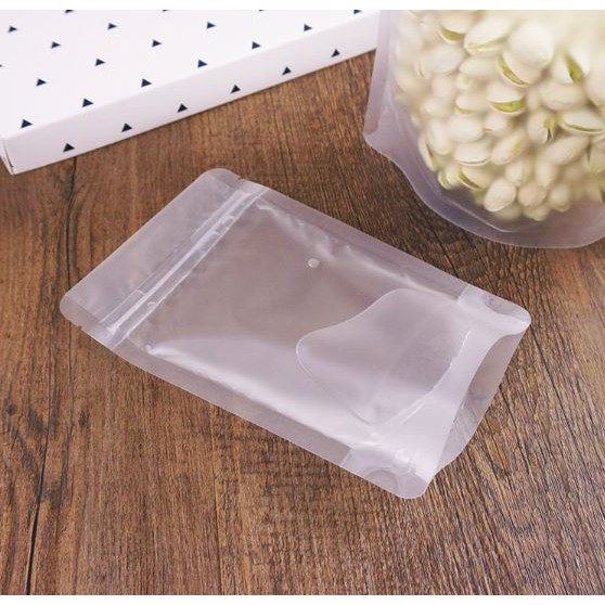 Jual Plastik Packaging Cookies Kue Permen Roti Zip Lock White Doff 8x12 ...