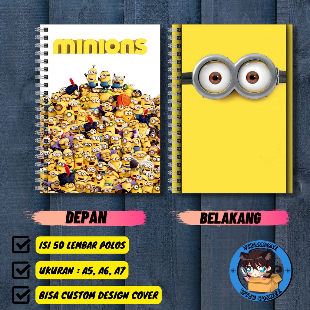 Jual note book / buku catatan despicable me MINIONS | Shopee Indonesia