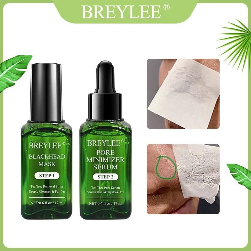 Jual Breylee Step 1 Blackhead Remover Mask & Step 2 Pore Serum | 100% ...
