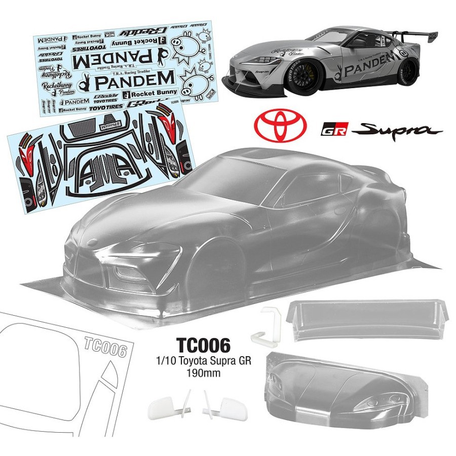 Jual Toyota Supra GR 190mm 1/10 Clear Body Shell Rc Drift Car | Shopee ...