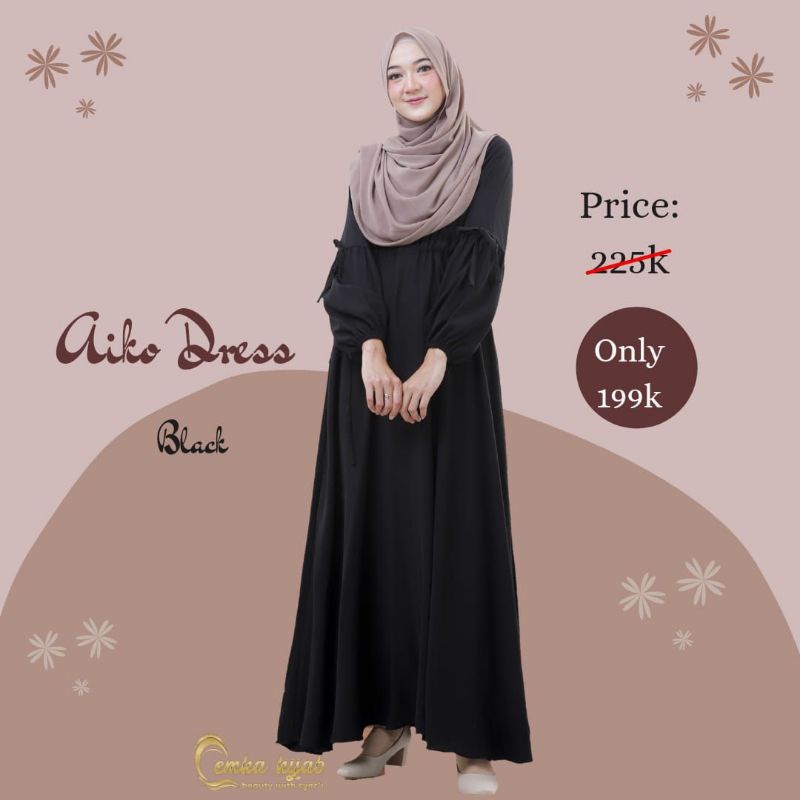 Jual Aiko dress by Emka hijab | Shopee Indonesia