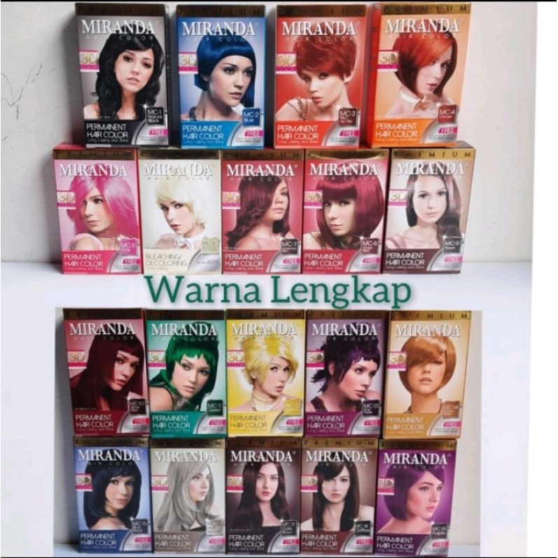 Jual Miranda Varian Lengkap Cat Semir Pewarna Rambut Permanen Hair ...