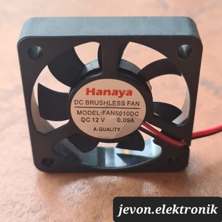 Jual Hanaya DC Brushless Fan 4x4 5x5 12V Kipas 12 V Volt Fan4010DC ...
