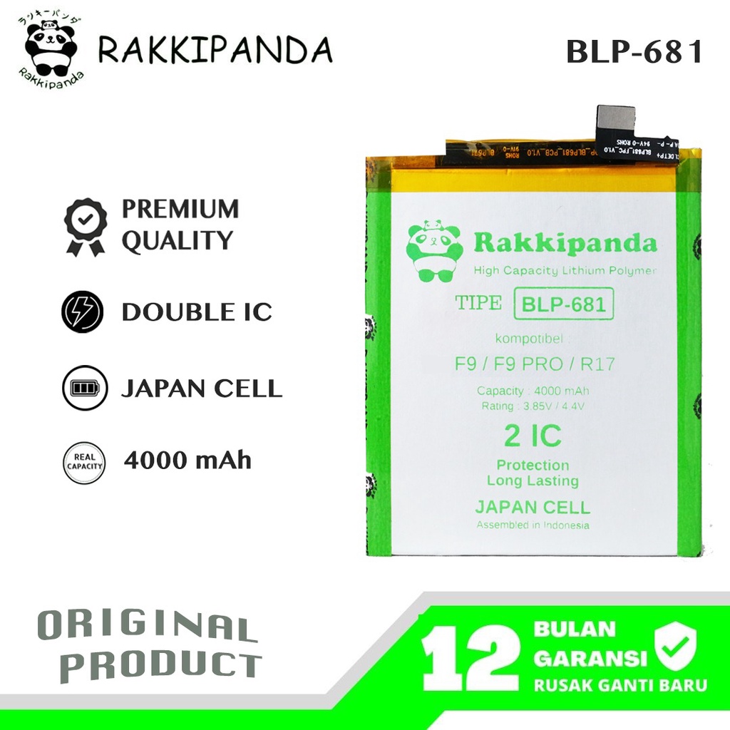 Jual RakkiPanda - BLP681 F9 / F9 Pro / R17 Batre Batrai Baterai ...