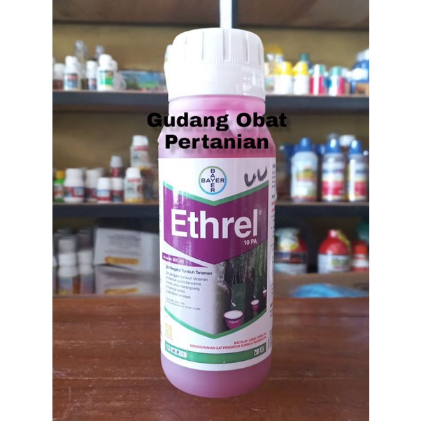 Jual Ethrel 10 PA ZPT Perangsang Getah Karet kemasan 500ml | Shopee ...