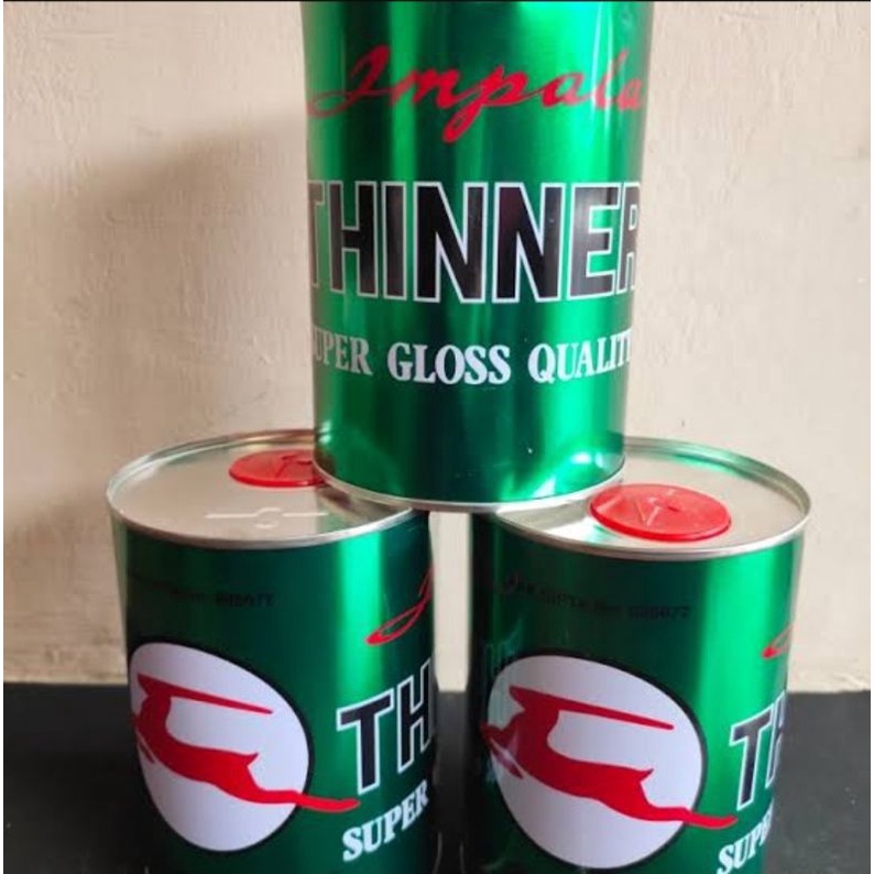 Jual thinner thiner tiner pengencer cat kayu besi duco impala 1 liter | Shopee Indonesia