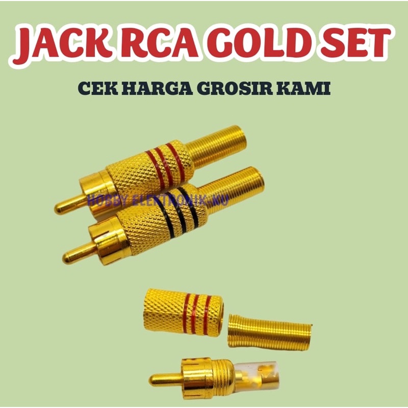 Jual JACK RCA GOLD SET | Shopee Indonesia