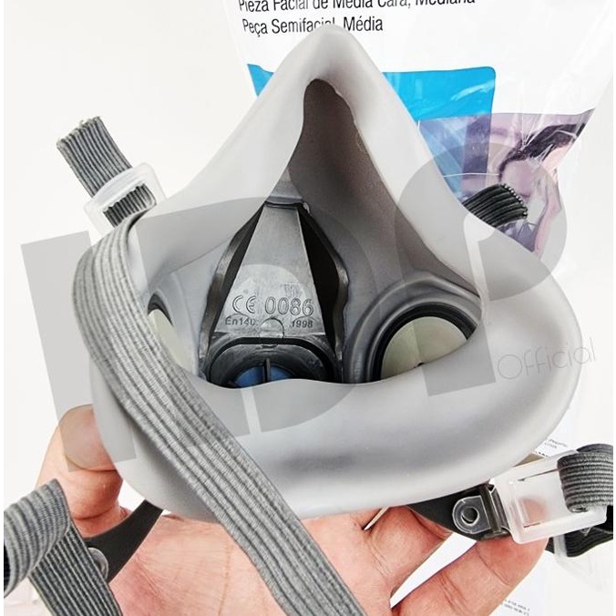 Jual Masker 3M 6200 Half Facepiece Respirator Half Gas Mask Medium ...