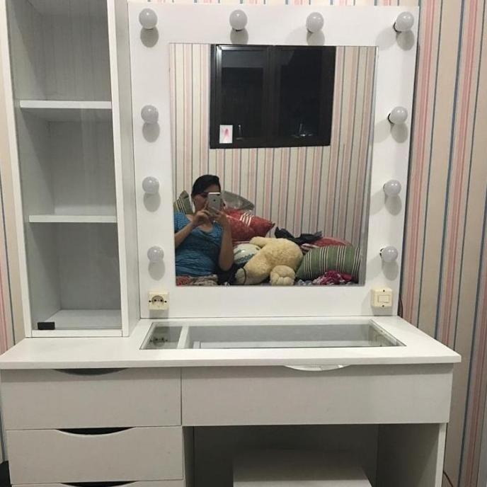 Jual MEJA RIAS ARTIST VANITY MIRROR DGV69656ES | Shopee Indonesia