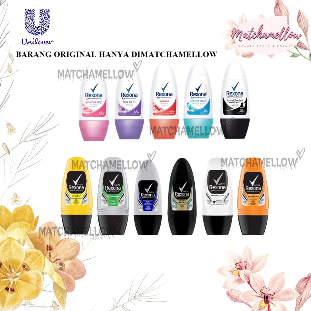Jual MATCHA REXONA DEODORANT ROLL ON MEN WOMEN ALL VARIAN - DEODORANT ...