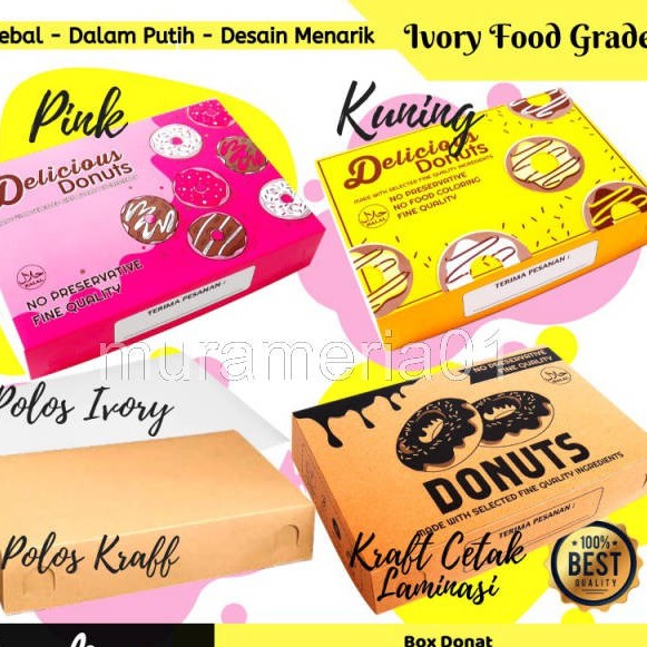 Jual murameria01 - Box Donat, Dus Donat, Kemasan Donat, Kotak donat ...