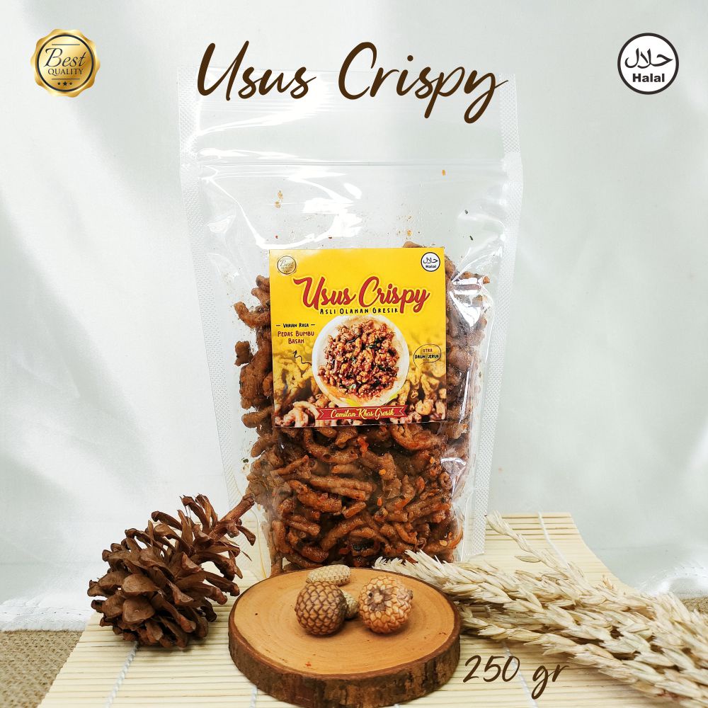 Jual VIRAL USUS CRISPY AYAM NDOWER PEDAS DAUN JERUK BUMBU BASAH CEMILAN ...