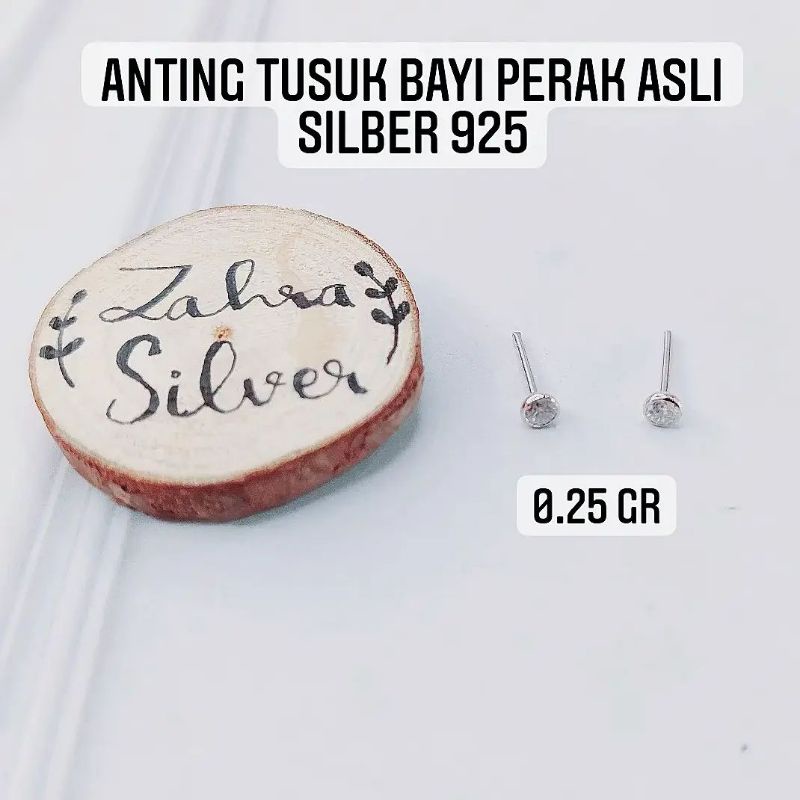 Jual Anting Bayi dan Anak PERAK Asli Silver 925 Model Tusuk Lapis Mas Kuning | Shopee Indonesia
