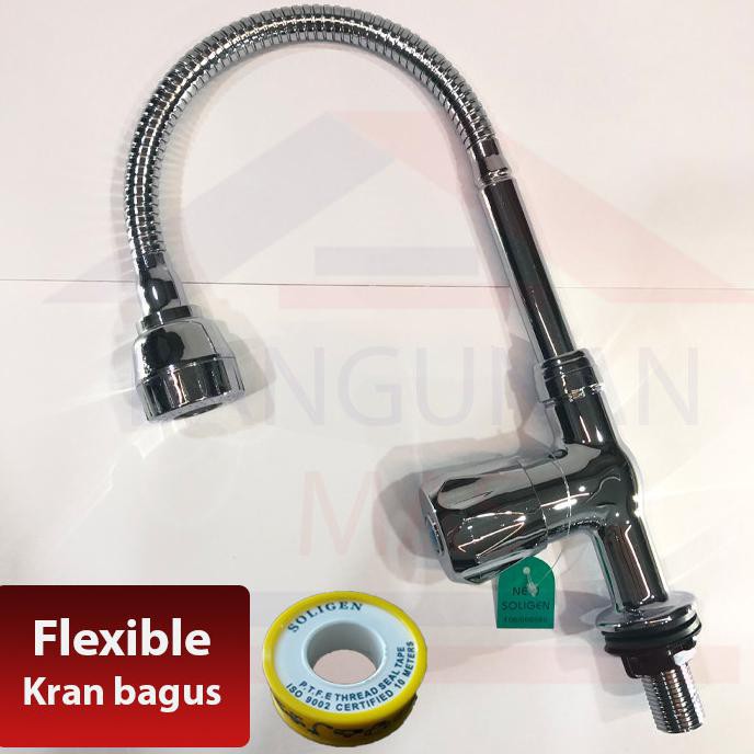 Jual Kran Angsa Flexibel SOLIGEN BS2 / KRAN BAK CUCI PIRING PUTAR ...