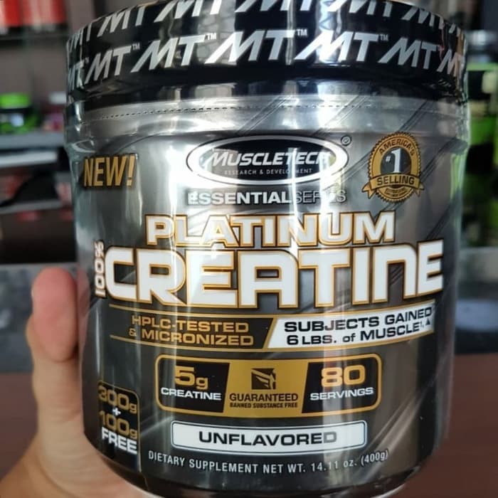 Jual Muscletech Platinum Creatine 5000 mg 80 Serving 400 Gram Harga ...