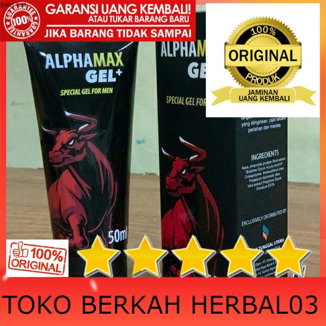Jual 100% ASLI Alphamax Gel - Alpha max Obat Stamina Herbal Bpom ...