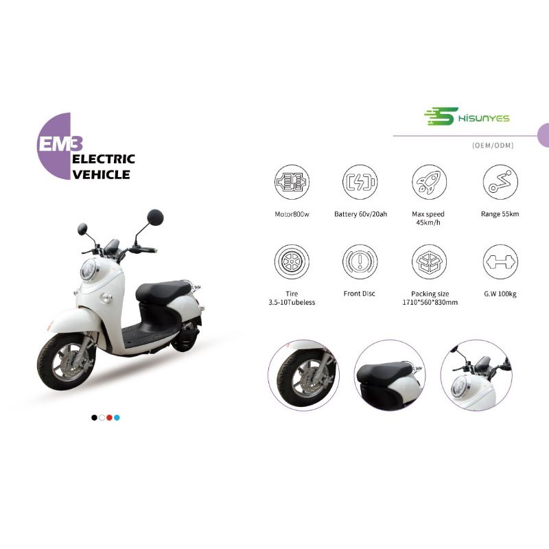 Jual Sepeda Motor Listrik EM3 Electric Scooter | Shopee Indonesia