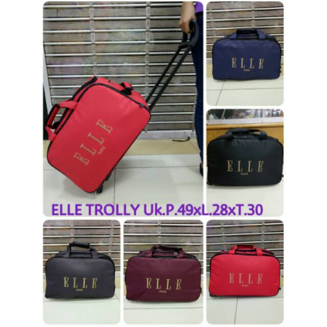 Jual ELLE TROLLY TRAVEL BAG | Shopee Indonesia