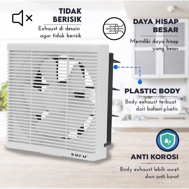 Jual Exhaus/hexos/heksos Fan Dinding Sekai 10" / 10 WEF 1090 | Shopee ...
